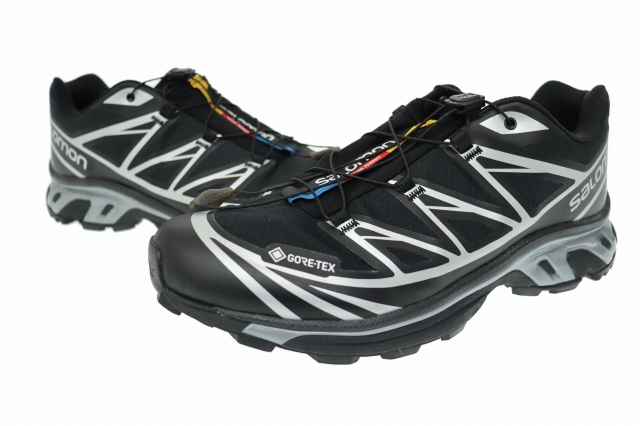 【中古】サロモン Salomon XT-6 GTX ゴアテックス シューズ スニーカー 474506 28 黒 銀 ブラック シルバー ▲■251206
