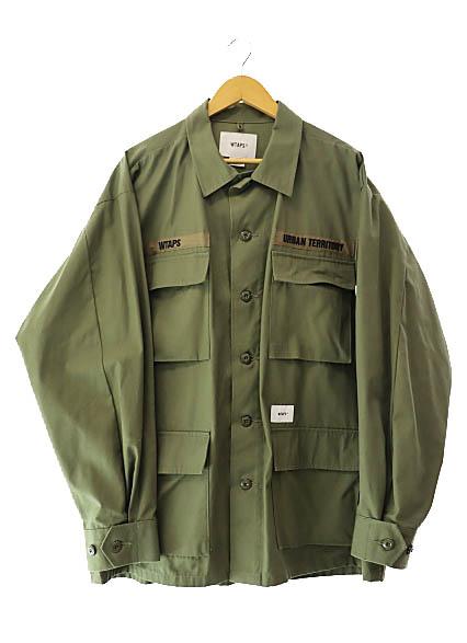 【中古】ダブルタップス WTAPS 21SS JUNGLE SHIRT 02 RIPSTOP リップストップ ジャングル シャツ ジャケット■251209