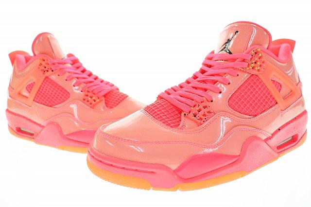 【中古】ナイキ NIKE WMNS AIR JORDAN 4 RETRO NRG HOT PUNCH 2019 27cm AQ9128-600 240527