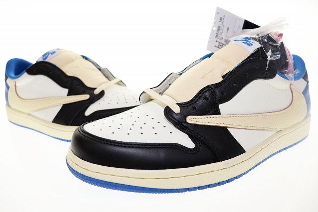 【中古】ナイキ NIKE AIR JORDAN 1 LOW OG SP TRAVIS SCOTT FRAGMENT 2021 28cm DM7866-140 ☆AA★▲■240816