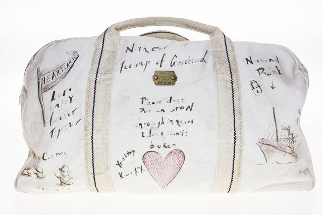 【中古】グラッドハンド GLAD HAND＆CO. L.ART COLLECTION ボストン バッグ ハンドペイント シリアルNo ▲■240821