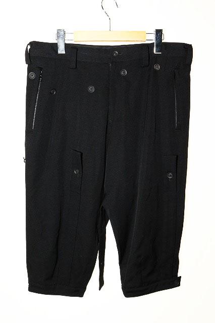 【中古】ヨウジヤマモト YOHJI YAMAMOTO POUR HOMME テープアレンジウールギャバジンパンツ 2 HN-P54-100 ●241212