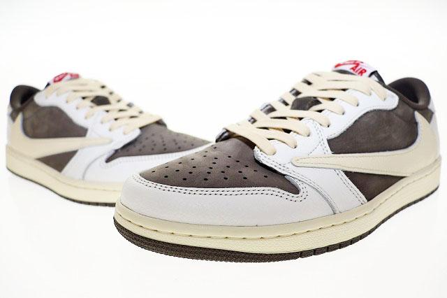 【中古】ナイキ NIKE AIR JORDAN 1 LOW OG SP 26.5cm TRAVIS SCOTT REVERSE MOCHA DM7866-162 ☆AA★▲■241021