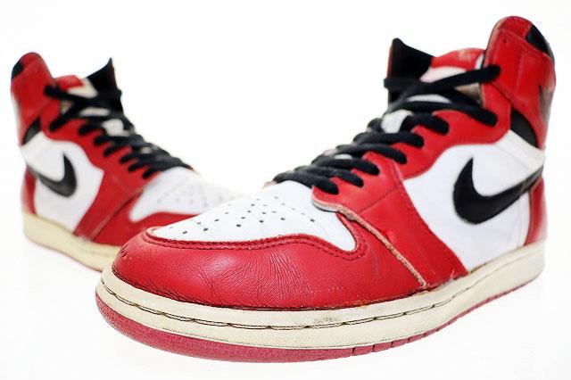 【中古】ナイキ NIKE 観賞用 AIR JORDAN 1 CHICAGO 1994 28.5cm 130207-101 AJ1 エア ジョーダン I シカゴ ▲251120