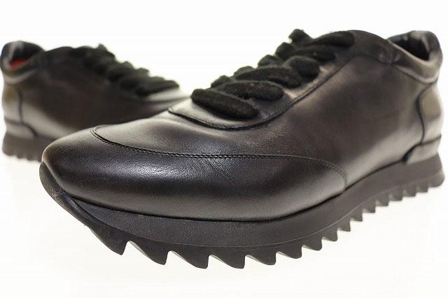 【中古】ウノピュウノウグァーレトレ 1PIU1UGUALE3 × 181 BLACK SHARK SIZE 43 コラボ シャークソール ●▲■250401