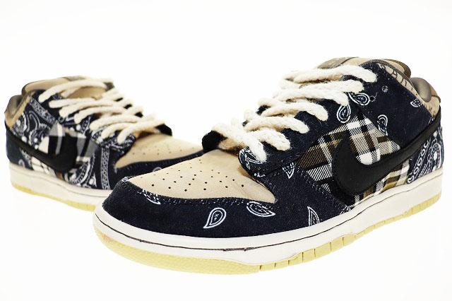【中古】ナイキ NIKE SB DUNK LOW PRM QS TRAVIS SCOTT 2020 28.5cm PREMIUM CT5053-001 ☆AA★▲■250124