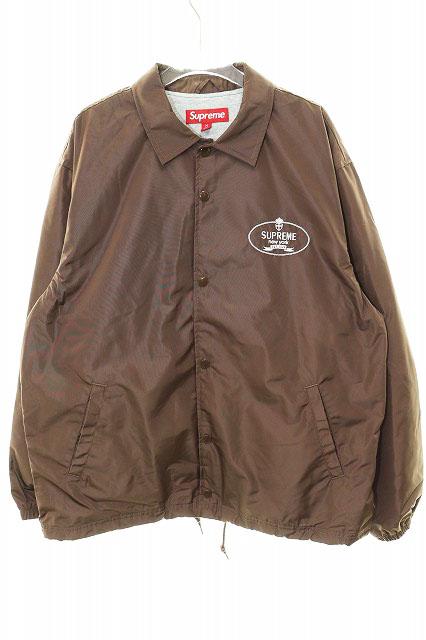 【中古】シュプリーム SUPREME 24AW CREST COACHES JACKET BROWN M クレスト コーチ ジャケット ロゴ ☆AA★250210