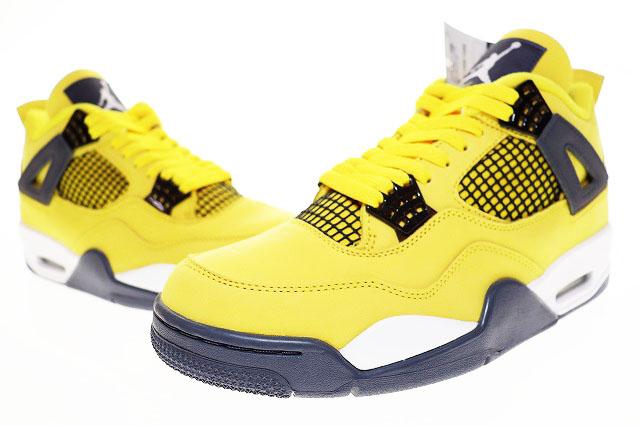 【中古】ナイキ NIKE AIR JORDAN 4 RETRO TOUR YELLOW 2021 27.5cm CT8527-700 AJ4 エア ジョーダン IV ▲■250131