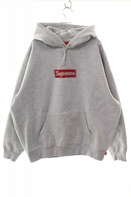 【中古】シュプリーム SUPREME 23SS INSIDE OUT BOX LOGO HOODED SWEATSHIRT HEATHER GREY L パーカー ☆AA★250223