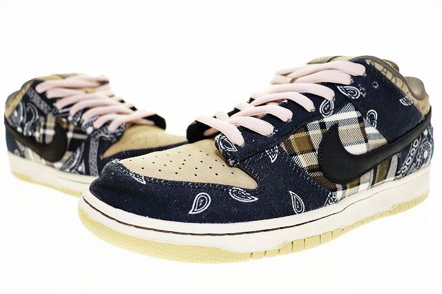 【中古】ナイキ NIKE SB DUNK LOW PRM QS TRAVIS SCOTT 2020 28.5cm PREMIUM CT5053-001 ☆AA★▲■250313