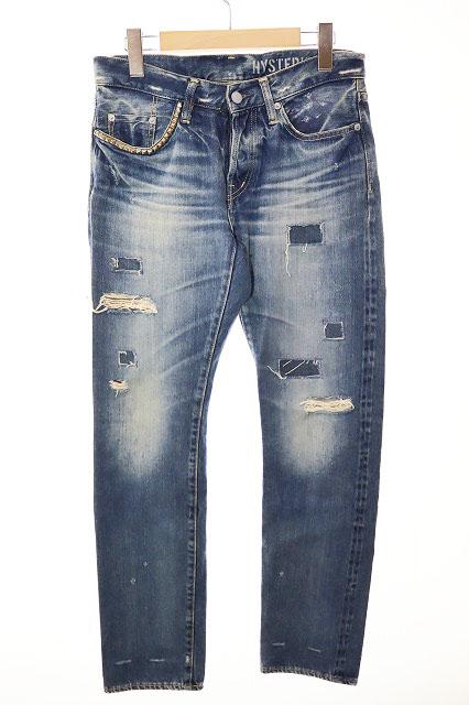 【中古】ヒステリックグラマー HYSTERIC GLAMOUR 15SS SP加工 小窓リメイク デニム パンツ SIZE 30 0243AP17 250313