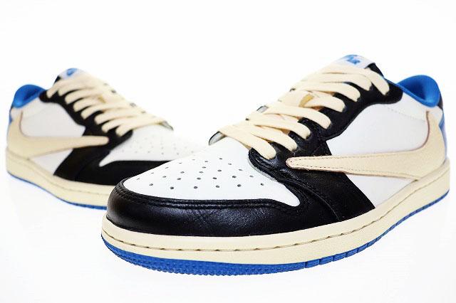 【中古】ナイキ NIKE AIR JORDAN 1 LOW OG SP TRAVIS SCOTT FRAGMENT 2021 26cm DM7866-140 ☆AA★▲■250415