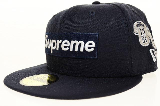 【中古】シュプリーム SUPREME 24AW JERSEYS BOX LOGO NEW ERA NAVY 7 1/4 57.7cm ボックス ロゴ ☆AA★▲■250419