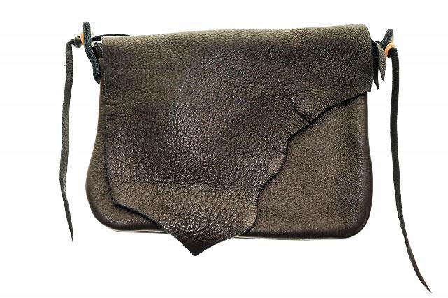 【中古】ウィズリミテッド WHIZLIMITED ELKSKIN SHOULDER BAG BLACK エルクスキン サコッシュ ショルダー ●▲250425