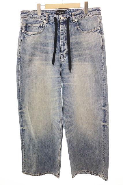 【中古】バレンシアガ BALENCIAGA OVERSIZE BAGGY DENIM PANTS XS 786643 TQW55 ☆AA★250429