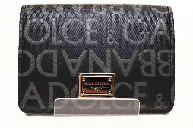 【中古】ディー&ジー ドルガバ ドルチェ&ガッバーナ D&G 三つ折り財布 コンパクト ミ二 ウォレット ☆AA★▲■250515