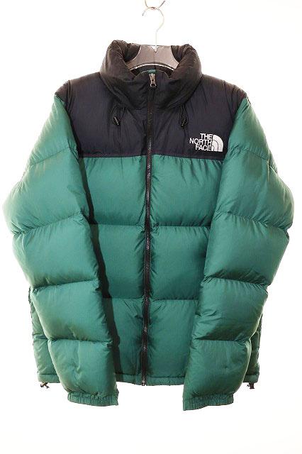 【中古】ザノースフェイス THE NORTH FACE NUPTSE JACKET GREEN XXL ND91841 ヌプシ ダウン ジャケット 250712