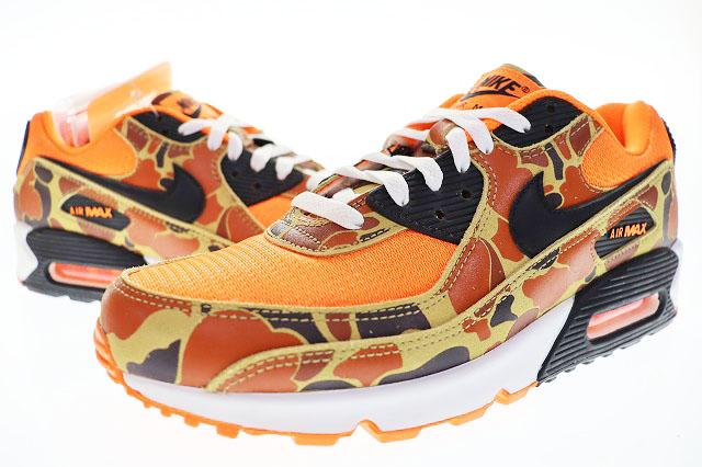 【中古】ナイキ NIKE AIR MAX 90 SP ORANGE CAMO 28.5cm CW4039-800 エア マックス 90 オレンジ カモ ▲■250507