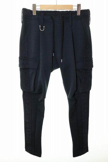 【中古】キリュウキリュウ kiryuyrik 25SS DANBOR JERSEY CARGO PANT M BLACK KT-HP39-060 ●■250521