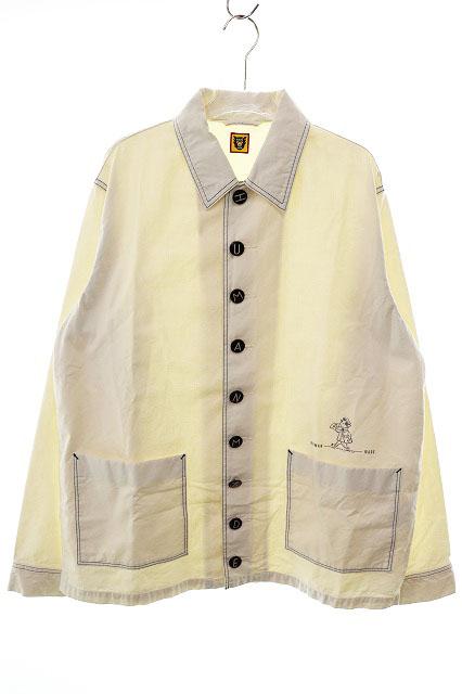 【中古】ヒューマンメイド HUMAN MADE MILK BOY JACKET IVORY L ミルク ボーイ ジャケット カバーオール ☆AA★250720