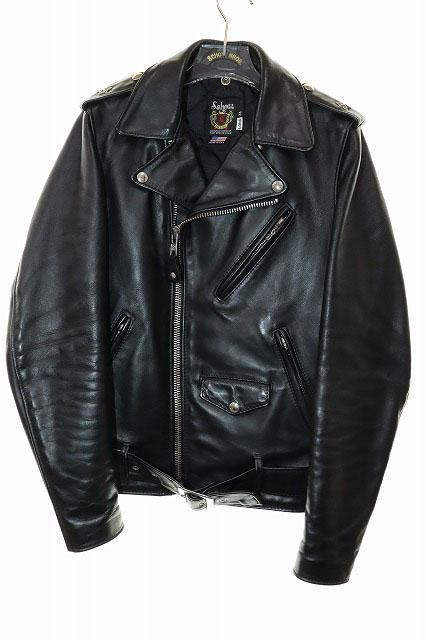 【中古】ショット SCHOTT 613UST VINTAGE ONESTAR LONG SIZE 34 7164 ダブルライダースジャケット ワンスター 250604