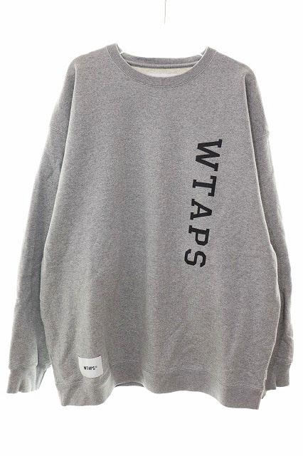 【中古】ダブルタップス WTAPS DESIGN 01 SWEATER COTTON COLLEGE GREY SIZE 4 231ATDT-CSM02 ☆AA★250721