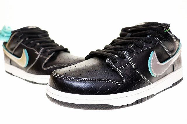 【中古】ナイキ NIKE SB DUNK LOW PRO OG QS DIAMOND SUPPLY CO. 2018 29.5cm BLACK BV1310-001 ▲■250609