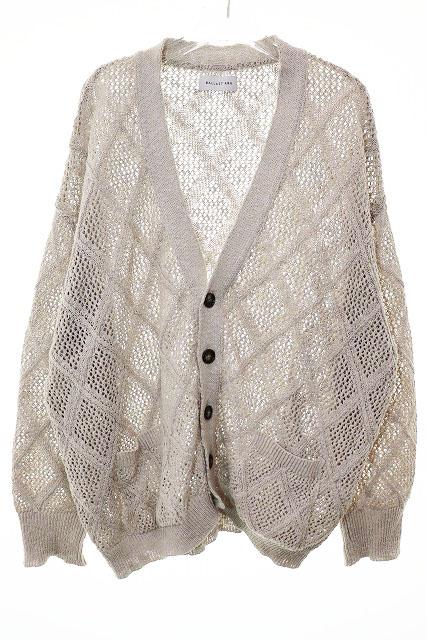 【中古】BALLAST ARK DAIYA MESH CARDIGAN FREE BA09-K000 バラストアーク ダイヤ メッシュ カーディガン 250625
