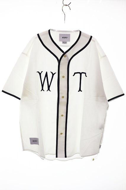 【中古】ダブルタップス WTAPS 25SS LEAGUE SS COTTON WHITE SIZE 02 251TQDT-SHM09 ベースボール ☆AA★■250729