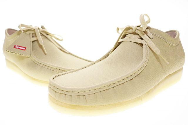【中古】クラークス clarks SUPREME 25SS REFLECTIVE WALLABEE NATURAL シュプリーム リフレクティブ ワラビー