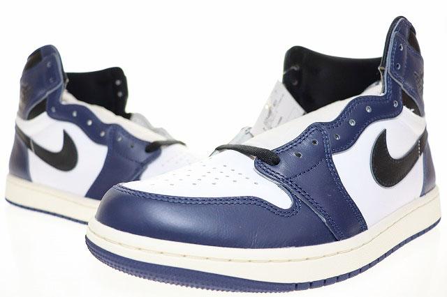 【中古】ナイキ NIKE AIR JORDAN 1 RETRO HIGH OG MIDNIGHT NAVY 27.5cm DZ5485-401 ▲■250706