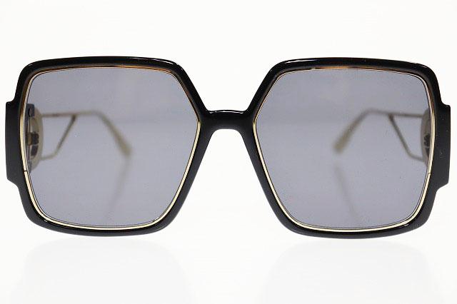 【中古】ディオール Dior 30MONTAIGNE BLACK 57□17 135 30MNTGN2 2M22K モンテーニュ サングラス ☆AA★▲■250801