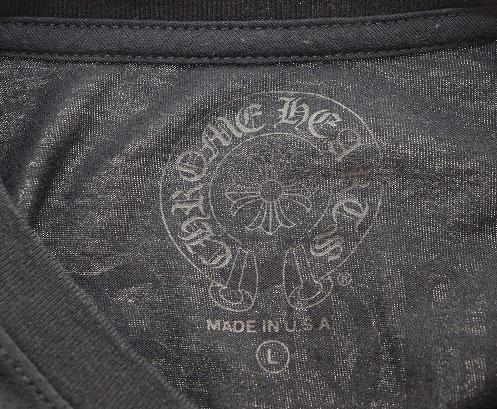 中古】クロムハーツ CHROME HEARTS CH ARCH USA TEE BLACK L