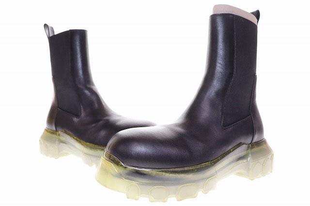 【中古】リックオウエンス Rick Owens BEATLE BOZO TRACTOR BLACK SIZE 40 RU01B1881 ビートル ☆AA★●▲■250831