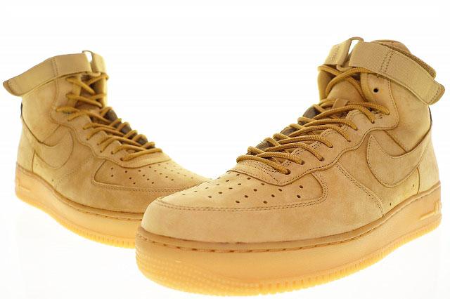【中古】ナイキ NIKE AIR FORCE 1 HIGH 07 LV8 WB FLAX OUTDOOR GREEN 882096-200 エア フォース ハイ フラックス