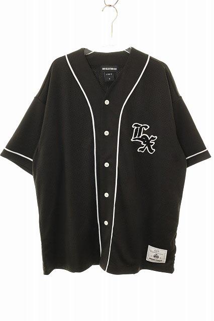 【中古】LYFT × XXX LIMITED BASEBALL SHIRT BLACK S M-TS-1262 リフト ゴッドセレクション コラボ ☆AA★250831