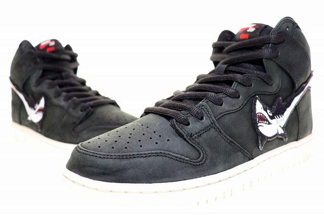 【中古】ナイキ NIKE SB DUNK HIGH PRO ISO OSKI SHARK 2019 28cm BLACK CI2692-001 オスキ シャーク ▲■250805
