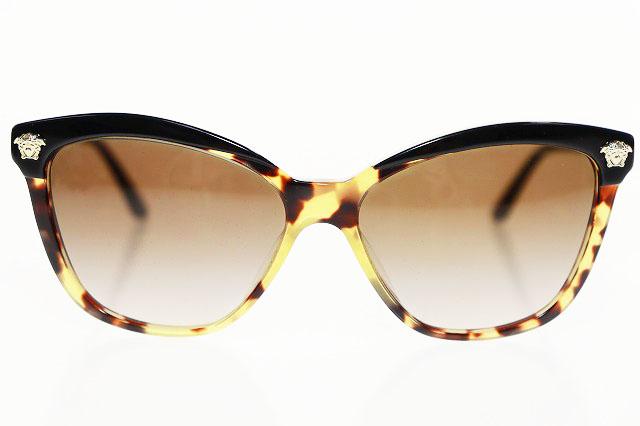 【中古】ヴェルサーチ ヴェルサーチェ VERSACE サングラス 57□15 140 4313A アイウェア べっ甲柄 ☆AA★▲■251030