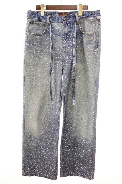 【中古】BIRTH OF  CHILD 3D PRINTING WASHED FULL DIAMOND DENIM M ラインストーン デニム ☆AA★250911