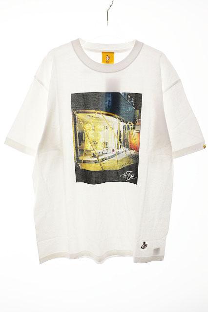 【中古】FR2 PHOTO TEE WHITE L 原宿限定 フォト Tシャツ プリント 半袖 ホワイト ☆AA★■250911 メンズ