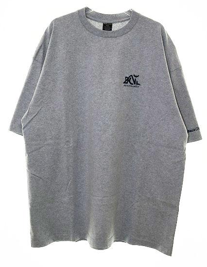 【中古】バックチャンネル BACK CHANNEL EMBROIDERY TEE GREY XXL エンブロイダリー Tシャツ グレー 半袖 ロゴ 刺繍