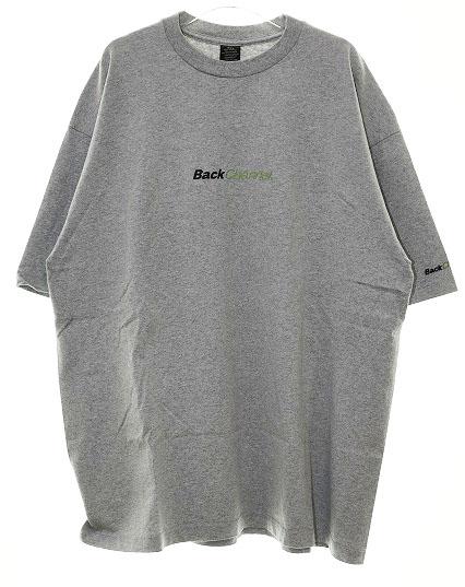 【中古】バックチャンネル BACK CHANNEL LOGO TEE GREY XXL ロゴ プリント Tシャツ グレー 半袖 袖刺繍