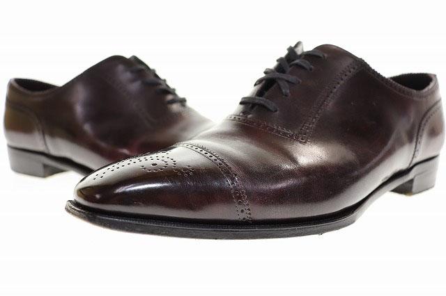 【中古】アンソニー クレバリー ANTHONY CLEVERLEY CAMERON CV007 UK9E キャメロン レザー セミブローグ ●▲■250827