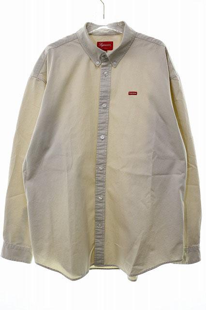 【中古】シュプリーム SUPREME 23SS SMALL BOX SHIRT STONE L スモール ボックス シャツ 長袖 ストーン ☆AA★250926