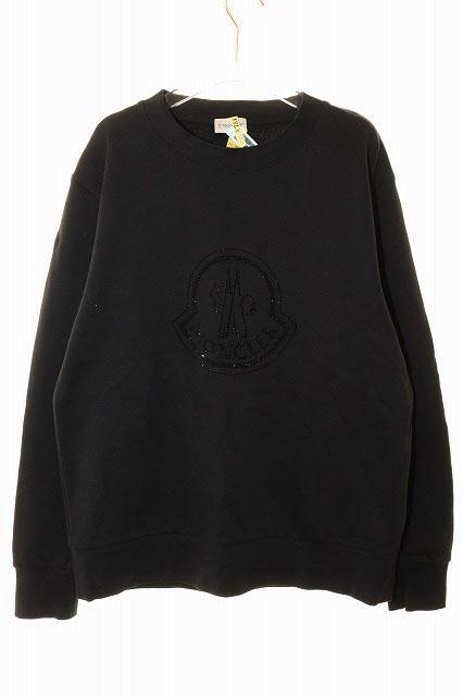 【中古】モンクレール MONCLER MAGLIA GIROCOLLO BLACK M J20938G00040 899TR アイコン ラインストーン ☆AA★250927
