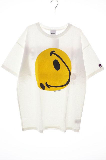 【中古】レディメイド READYMADE COLLAPSED FACE TEE WHITE L RE-CO-WH-00-00-143 コラプス フェイス ☆AA★250914