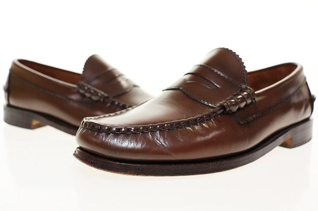 【中古】アレンエドモンズ Allen Edmonds KENWOOD BROWN SIZE 8 1/2 ケンウッド ローファー レザー ●▲250905