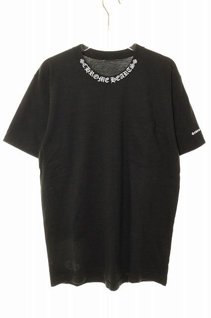 【中古】クロムハーツ CHROME HEARTS ネックロゴ ポケット Tシャツ Mサイズ 408129111******756 半袖 ☆AA★251020