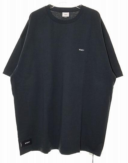 【中古】ダブルタップス WTAPS 24SS WTVUA SS COTTON TEE NAVY SIZE 04 ロゴ プリント コットン Tシャツ ネイビー