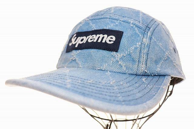 【中古】シュプリーム SUPREME 23SS PUNCHED DENIM CAMP CAP パンチ デニム キャンプ キャップ 帽子 ☆AA★▲251028
